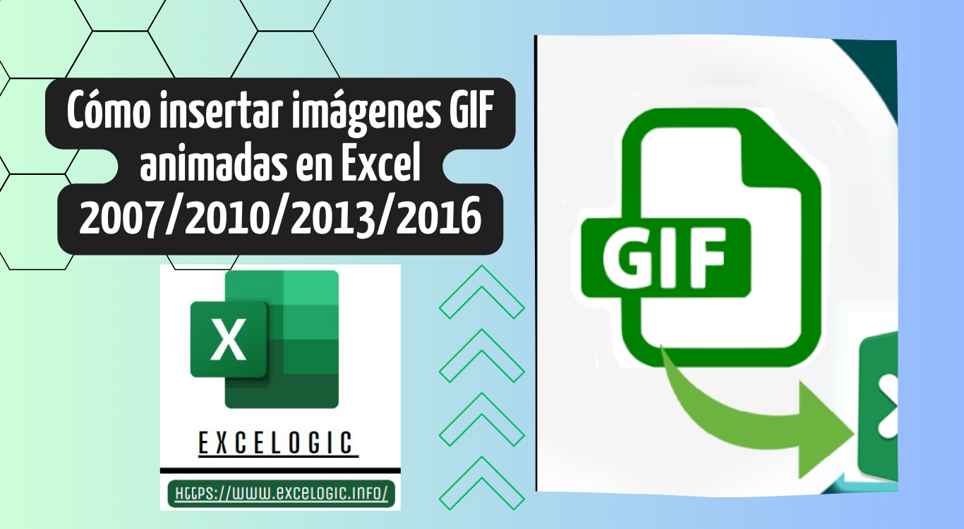Cómo insertar imágenes GIF animadas en Excel 2007/2010/2013/2016 💚